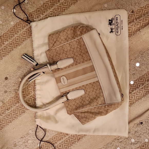 Coach | Bags | Coach Legacy Signature Stripe Small Candace Carryall ...